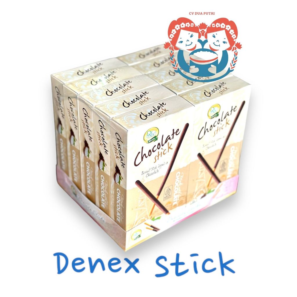 Jual Denex Stik Coklat / Stroberi 33gr / Zyluc / Pocky stik (1 slop isi 10)/harga 1slop | Shopee ...
