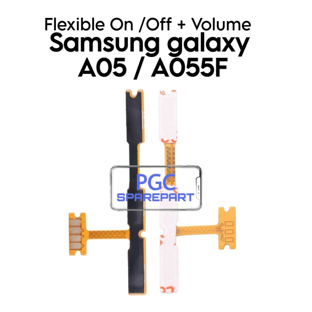Jual Flexibel Konektor Power On Off Volume Samsung Galaxy A05 / A055 / A055F / SM-A055F / SM ...