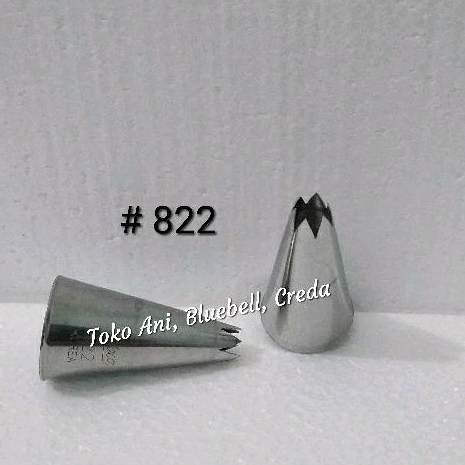 Jual Ateco Open Star Pastry Piping Tip # 822 / Ateco Spuit Bintang ...