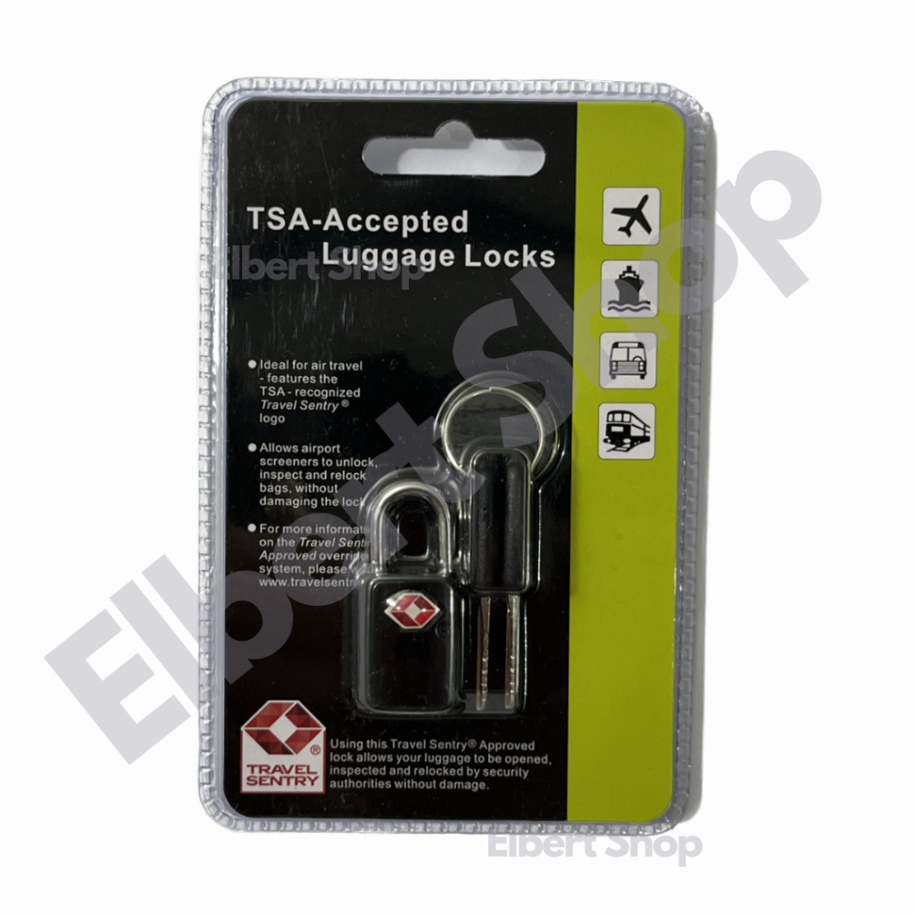 Jual Gembok Koper TSA Travel Kunci - Hitam | Shopee Indonesia