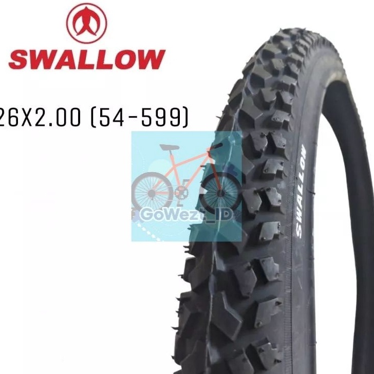 Jual Murah Ban Luar Sepeda Ukuran 26 x 2 Swallow Deli Tire Hitam S16 Gunung MTB Federal High ...