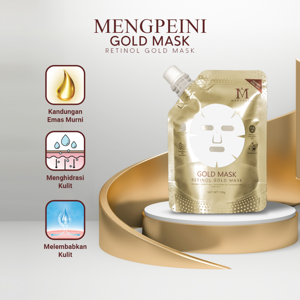 Jual MENGPEINI RETINOL SNAKE VENOM GOLD MASK | Shopee Indonesia