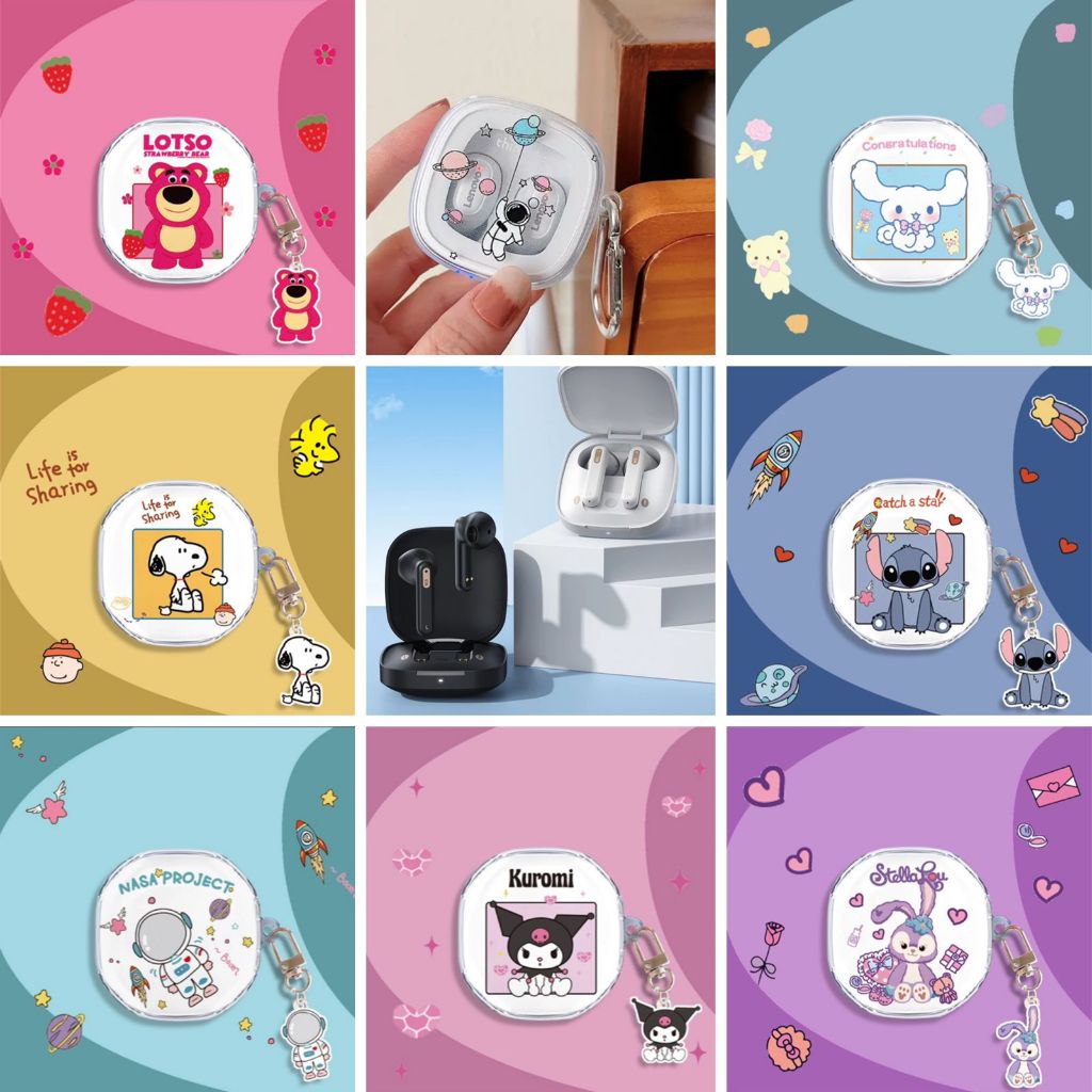 Jual Baseus E16/E18/E19/E20 TPU Soft Case Lotso Snoppy Kuromi Bunny With Gantungan Motif ...