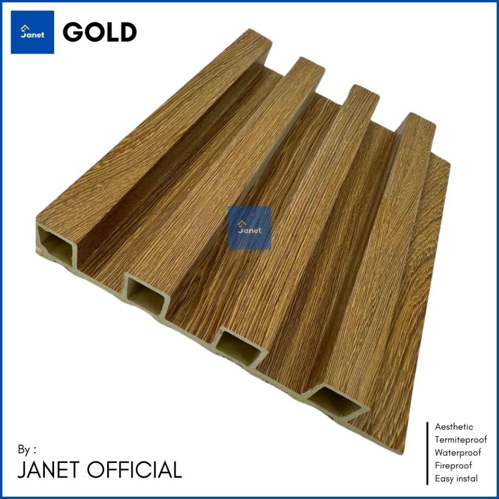 Jual WPC Wall Panel 3 meter 300cm X 17cm X 2.4cm | pvc Wallpanel Wood Panel Panel Dinding Janet ...