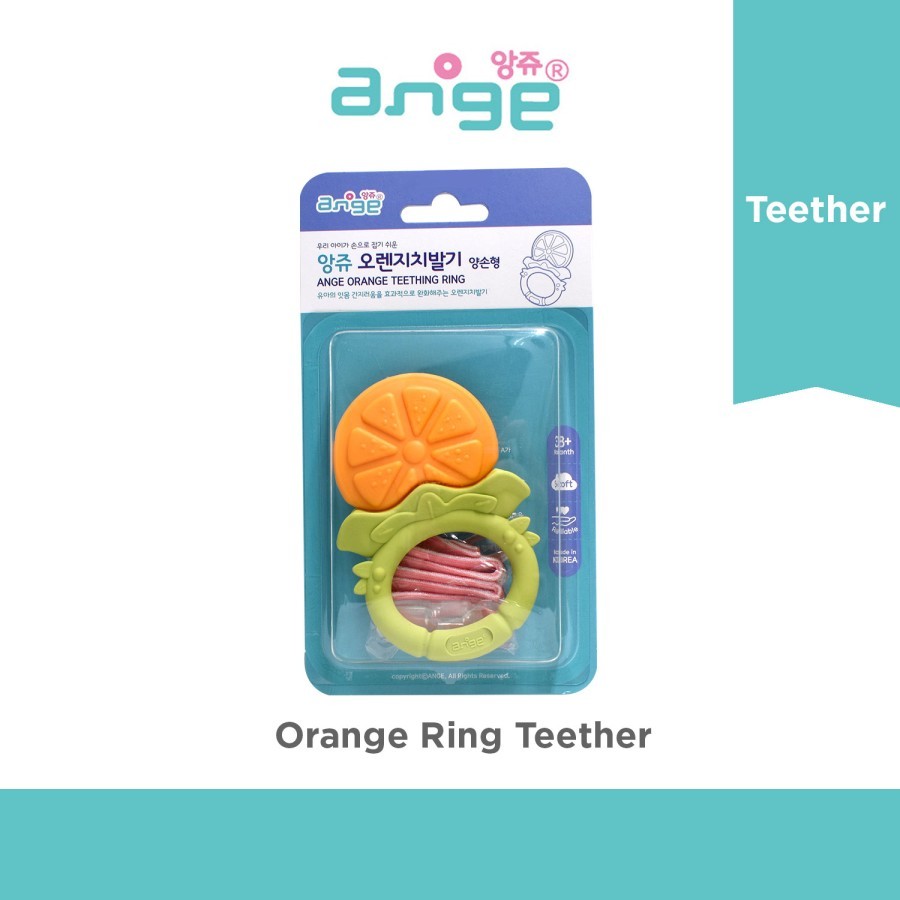 Jual Ange Orange Ring Teether AG610023 with Clip / Gigitan Bayi ...