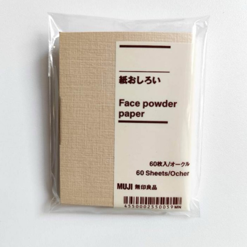 Jual muji face paper powder kertas minyak ada bedaknya | Shopee Indonesia