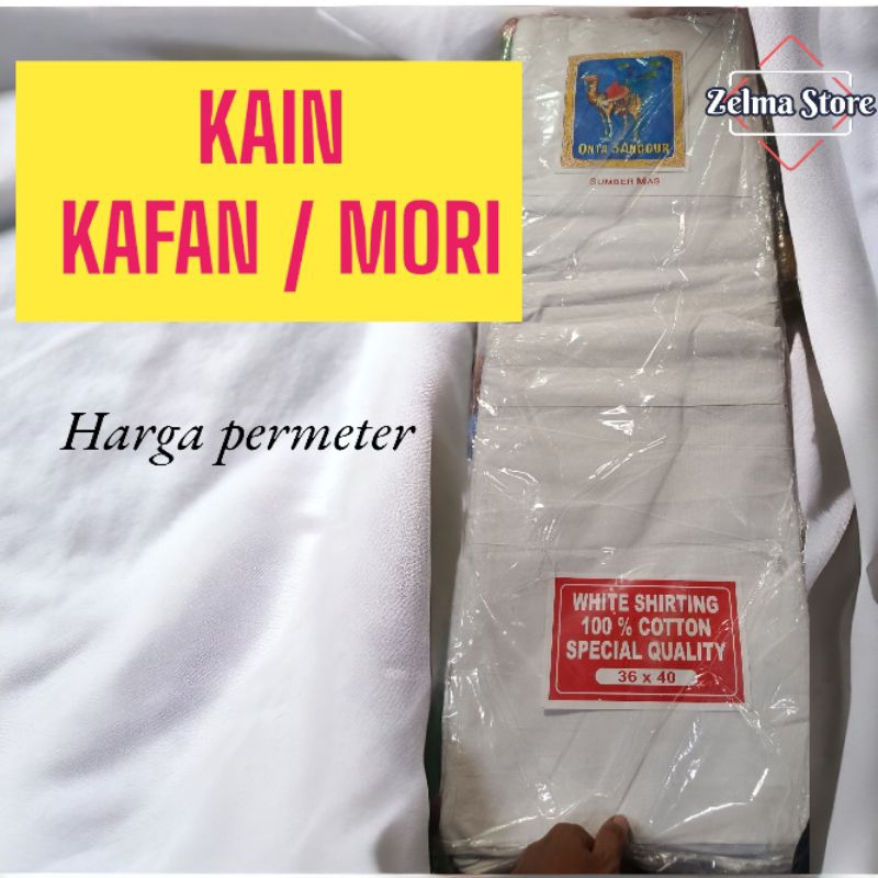 Jual Kain Mori/kafan (harga permeter) Kain Kaffan Kain Kafan Kain ...
