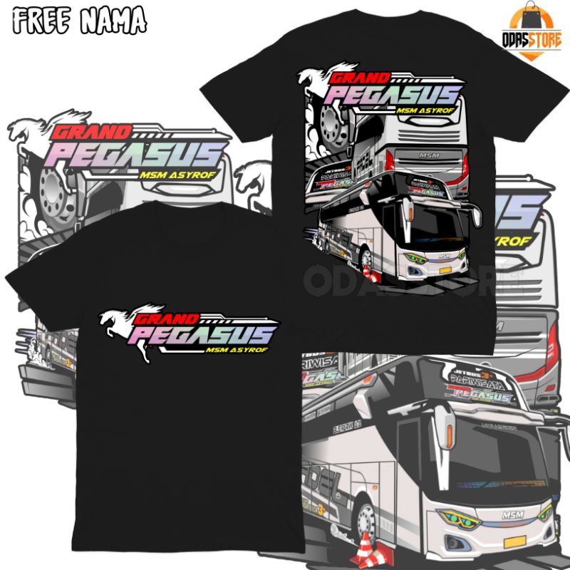 Jual Bisa cod Baju Kaos Anak Anak Bus Pegasus Bus Basuri Telolet Pakaian Anak Kaos Bus Mania ...