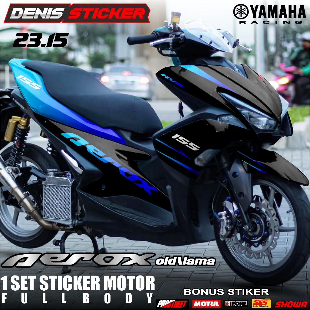 Jual COD Decal TERBARU Aerox 155 OLD LAMA FULL BODY DESIGN SIMPEL WARNA ...