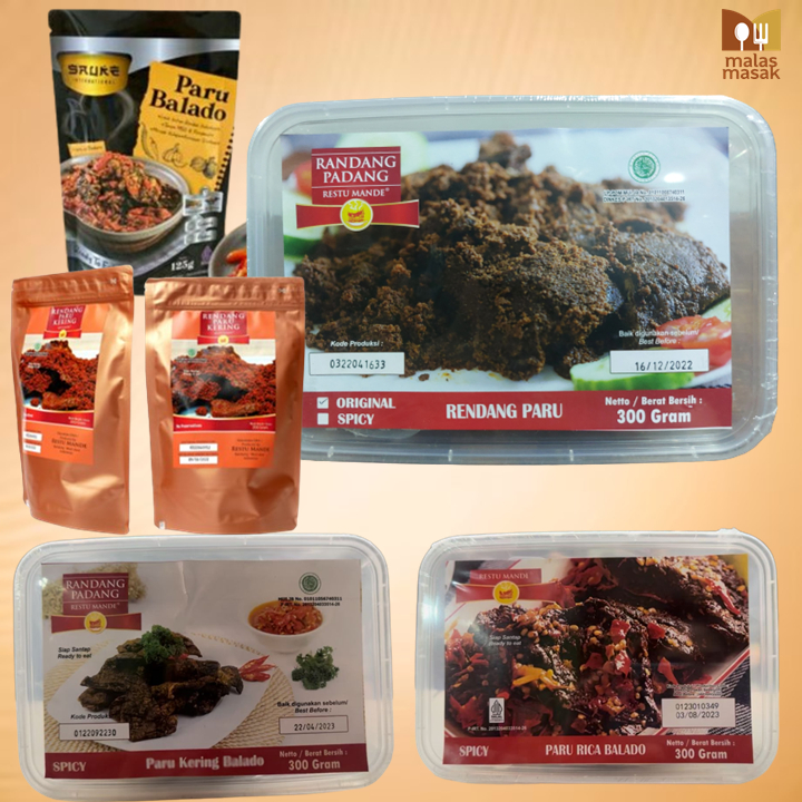 Jual Rendang Paru, Paru Balado, Paru Kering, Paru Rica Bukan Frozen ...
