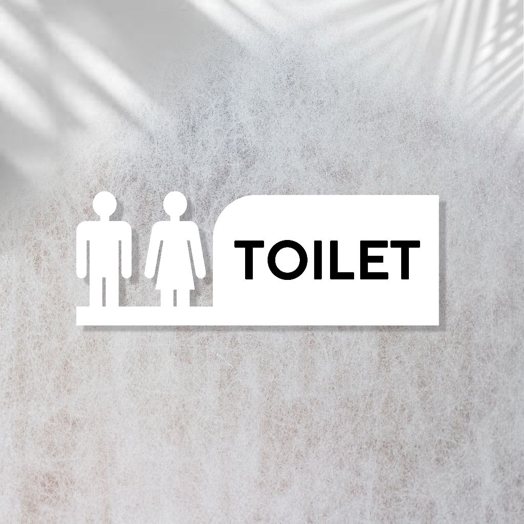 Jual Sign Acrylic toilet simple | Akrilik toilet simple | Shopee Indonesia
