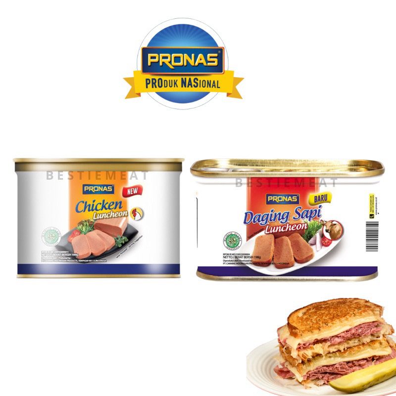 Jual Pronas Kornet Luncheon Sapi dan Ayam 198g | Shopee Indonesia