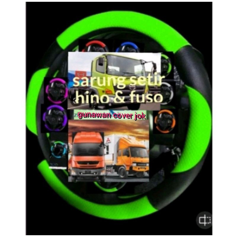 Jual sarung stir mobil truk hino, 500 fuso intercooler buus,cover stir ...