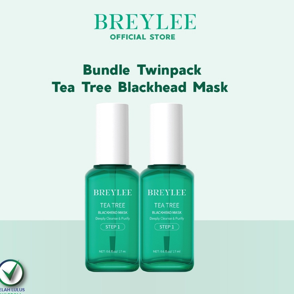 Jual Paket Pilihan BREYLEE Bundle Twinpack Tea Tree Blackhead Mask ...