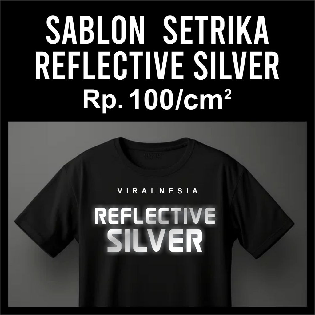 Jual SABLON SETRIKA REFLECTIVE SILVER - VIRALNESIA | Shopee Indonesia