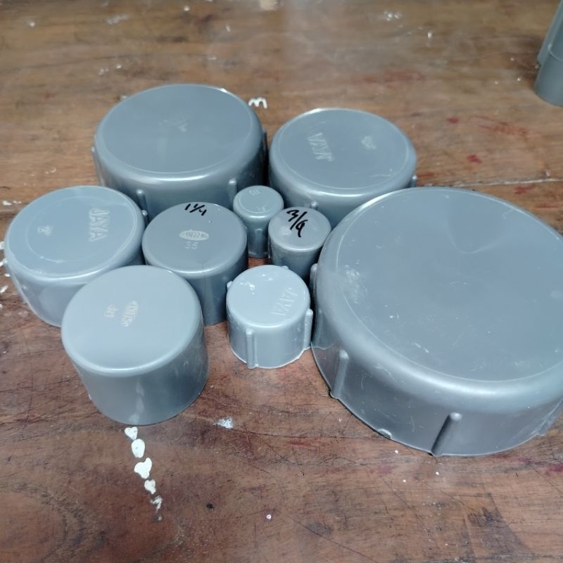 Jual DOP PVC JAYA / LANGGENG 1/2" 3/4" 1" 1¼" 1½" 2" 2½" 3" 4" FITTING ...