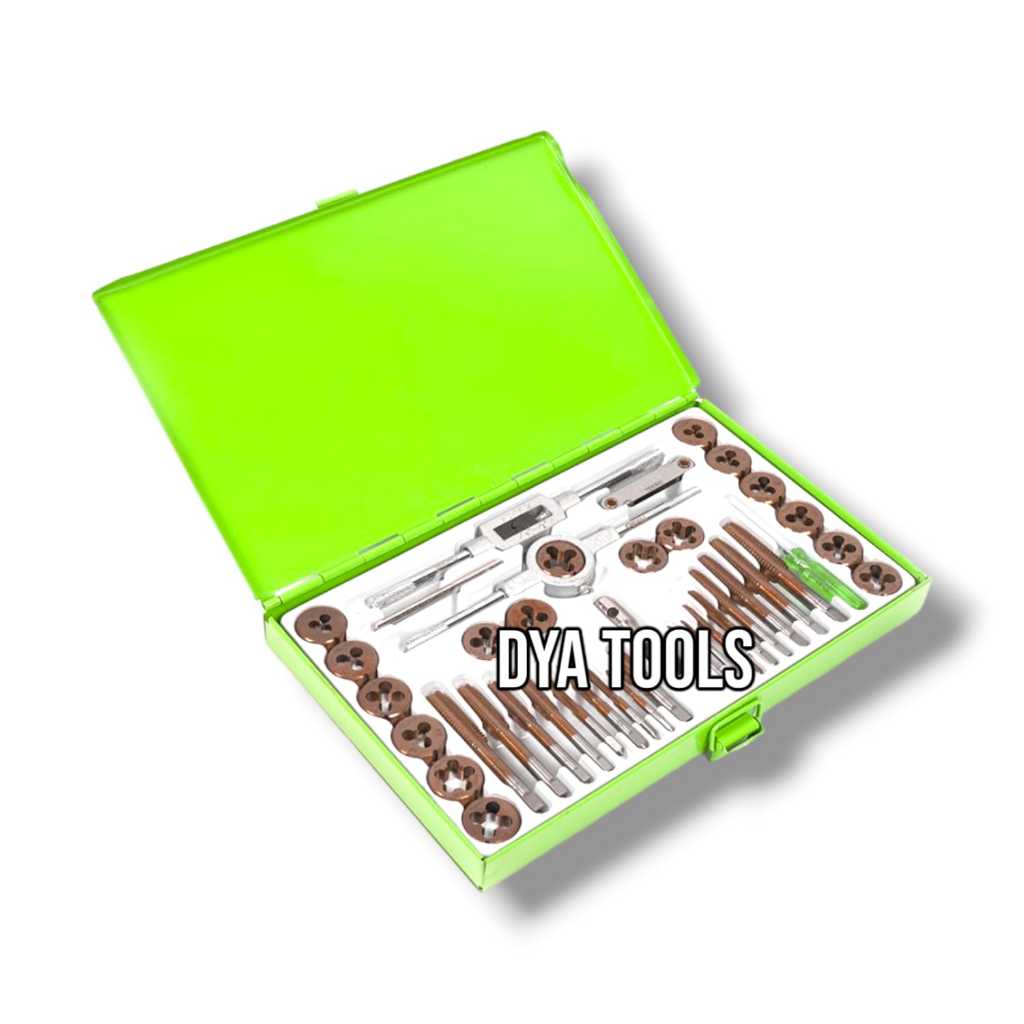 Jual 40PCS MATA HAND TAP TAPS AND DIE DIES SENAI DRAT SET 40 PCS TEKIRO ...