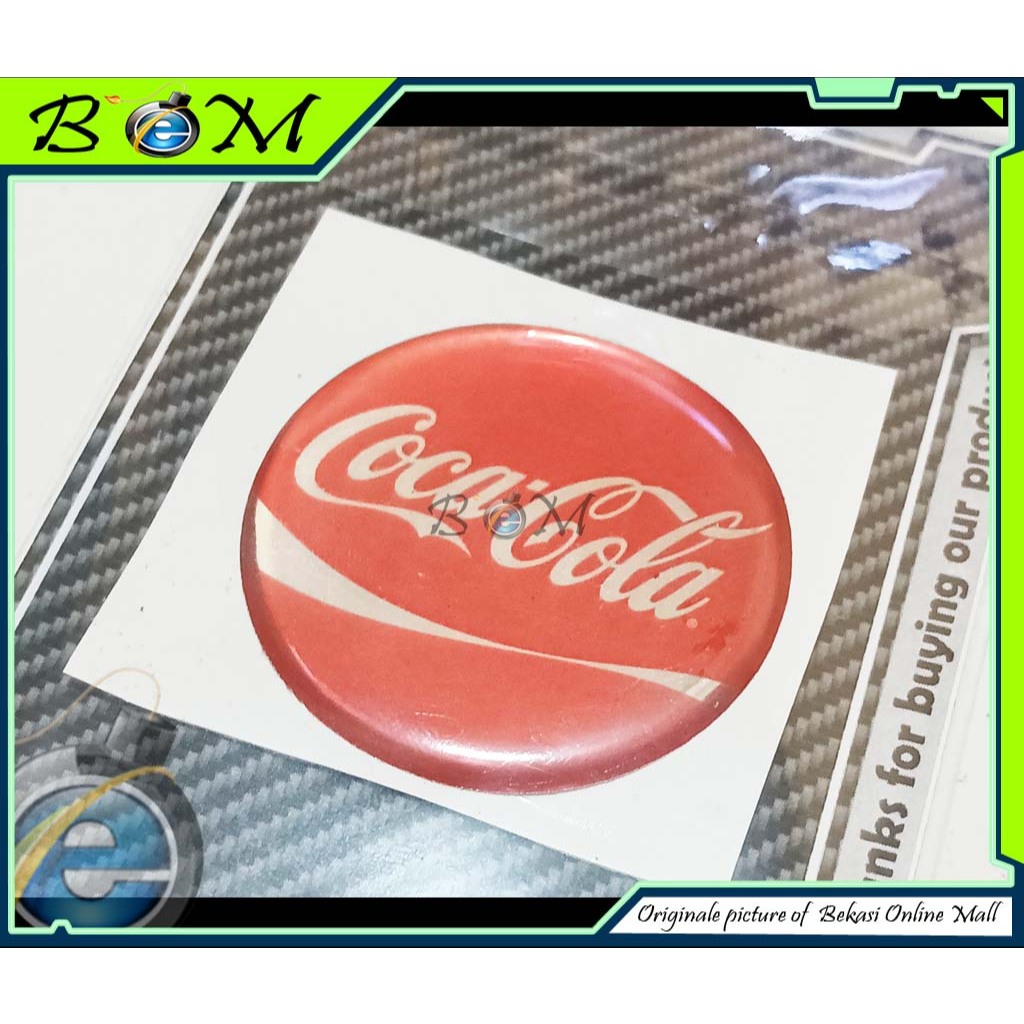 Jual Sticker stiker Logo timbul Coca Cola CocaCola 1 | Shopee Indonesia
