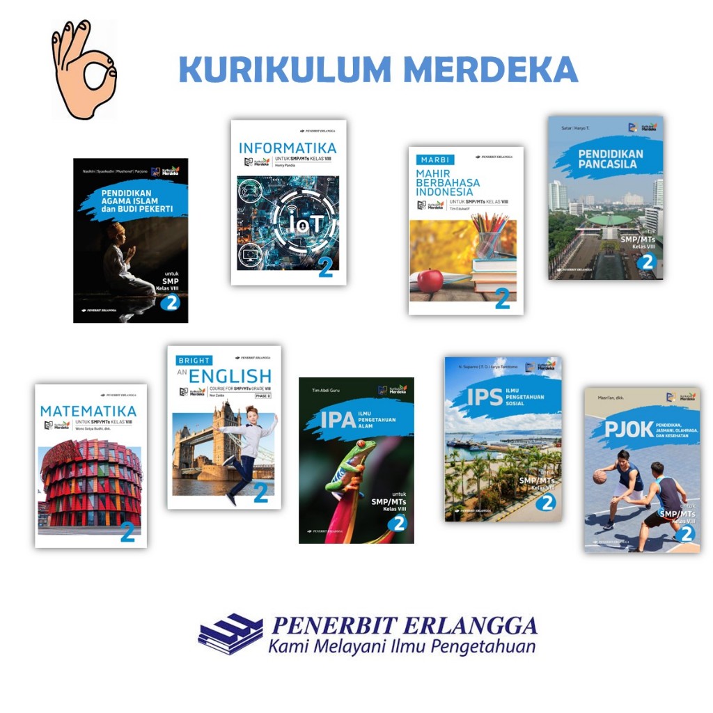 Jual Buku Penerbit Erlangga SMP Kelas 8 - Kurikulum Merdeka | Shopee Indonesia