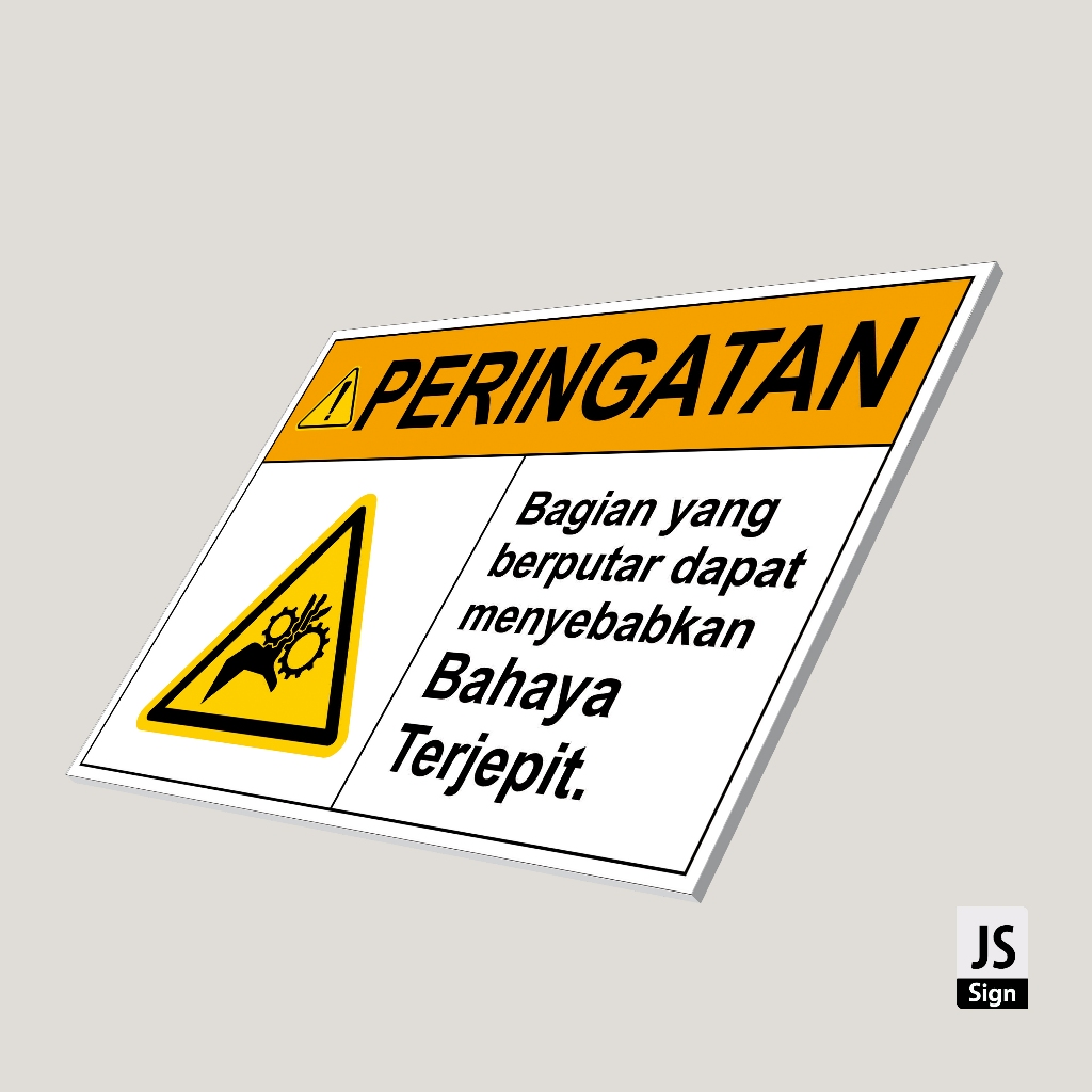 Jual SAFETY SIGN K3 - BAGIAN BERPUTAR AWAS TERJEPIT + PLAT 2MM | Shopee ...