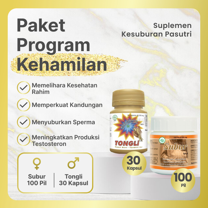 Jual Tongli 30 Kapsul Subur 100 Pil Paket Promil Suami Istri Gratis ...