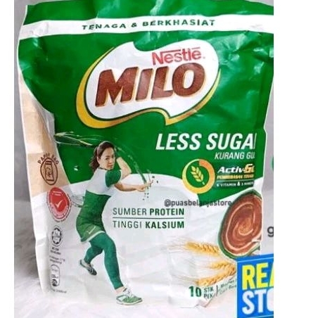 Jual Milo less sugar malaysia 10 stik | Shopee Indonesia