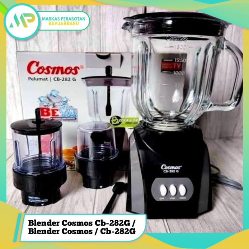 Jual Blender Cosmos Cb-282G / Blender Kaca / Warna hitam / Blender 2L ...