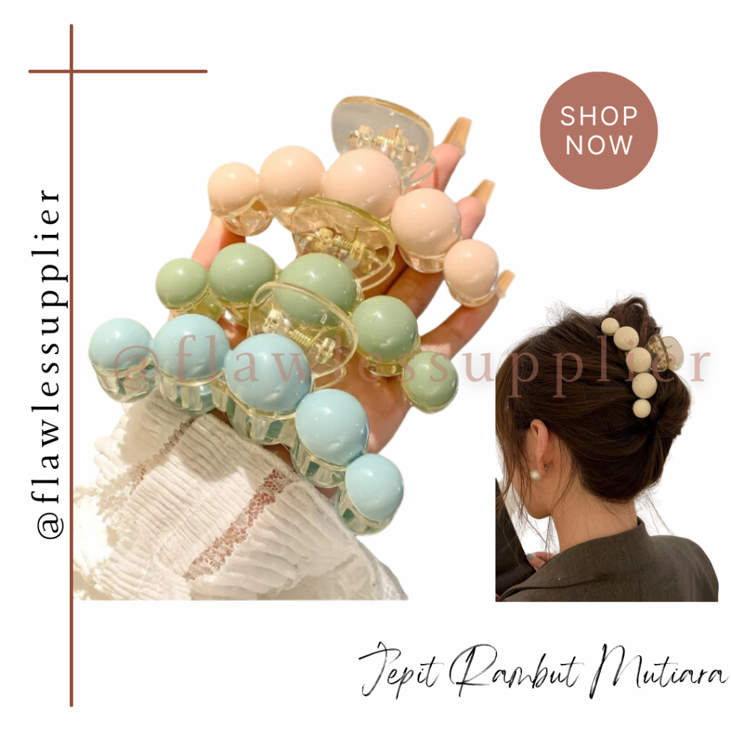 Jual JEPIT RAMBUT MOTIF MUTIARA MODEL KOREA PREMIUM / JEPITAN JEDAI MUTIARA KOREA LUCU / HAIR ...