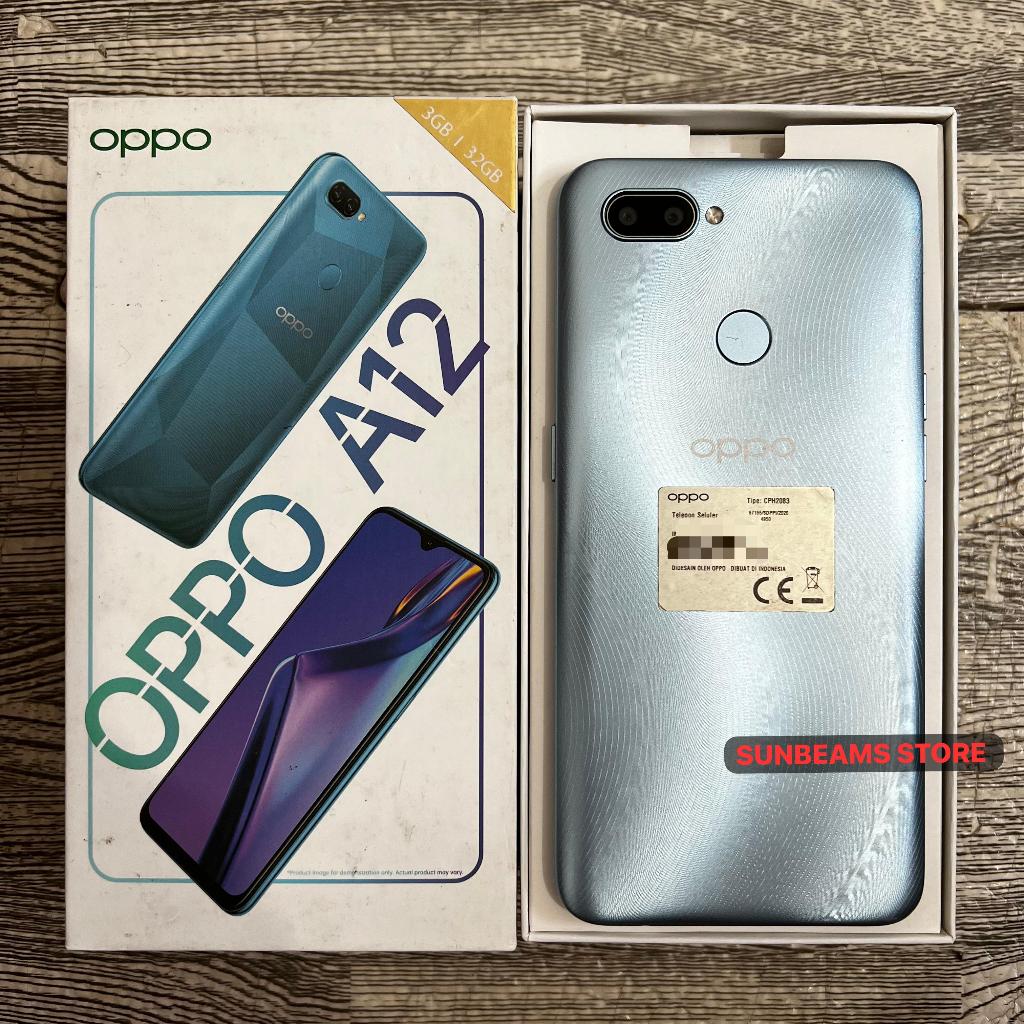 Jual Oppo A12 3/32 4/64 Second Fullset Bekas Original Resmi | Shopee ...