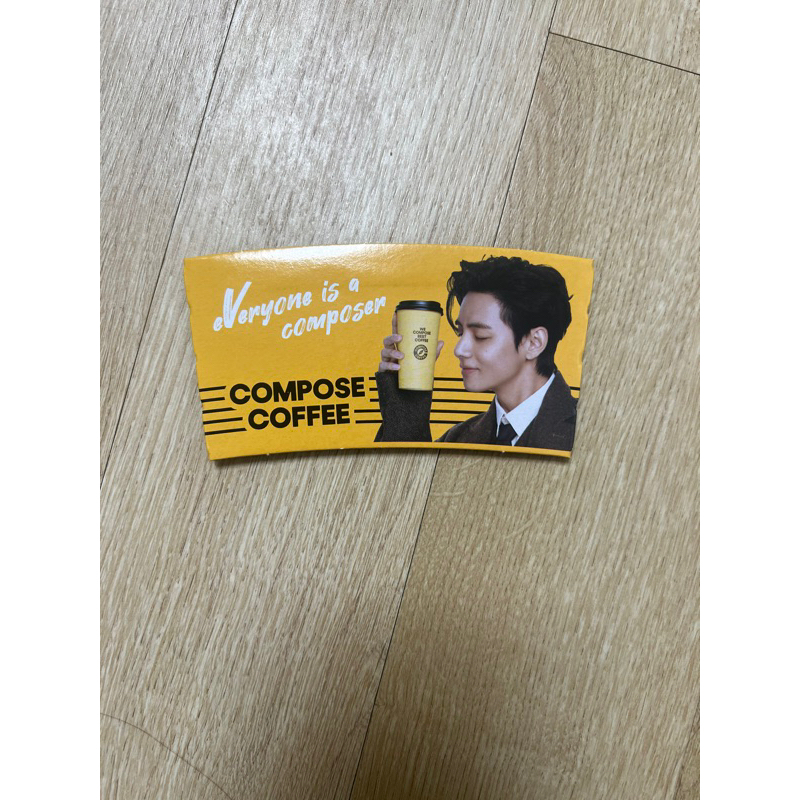 Jual COASTER COMPOSE COFFEE V BTS TAEHYUNG | Shopee Indonesia