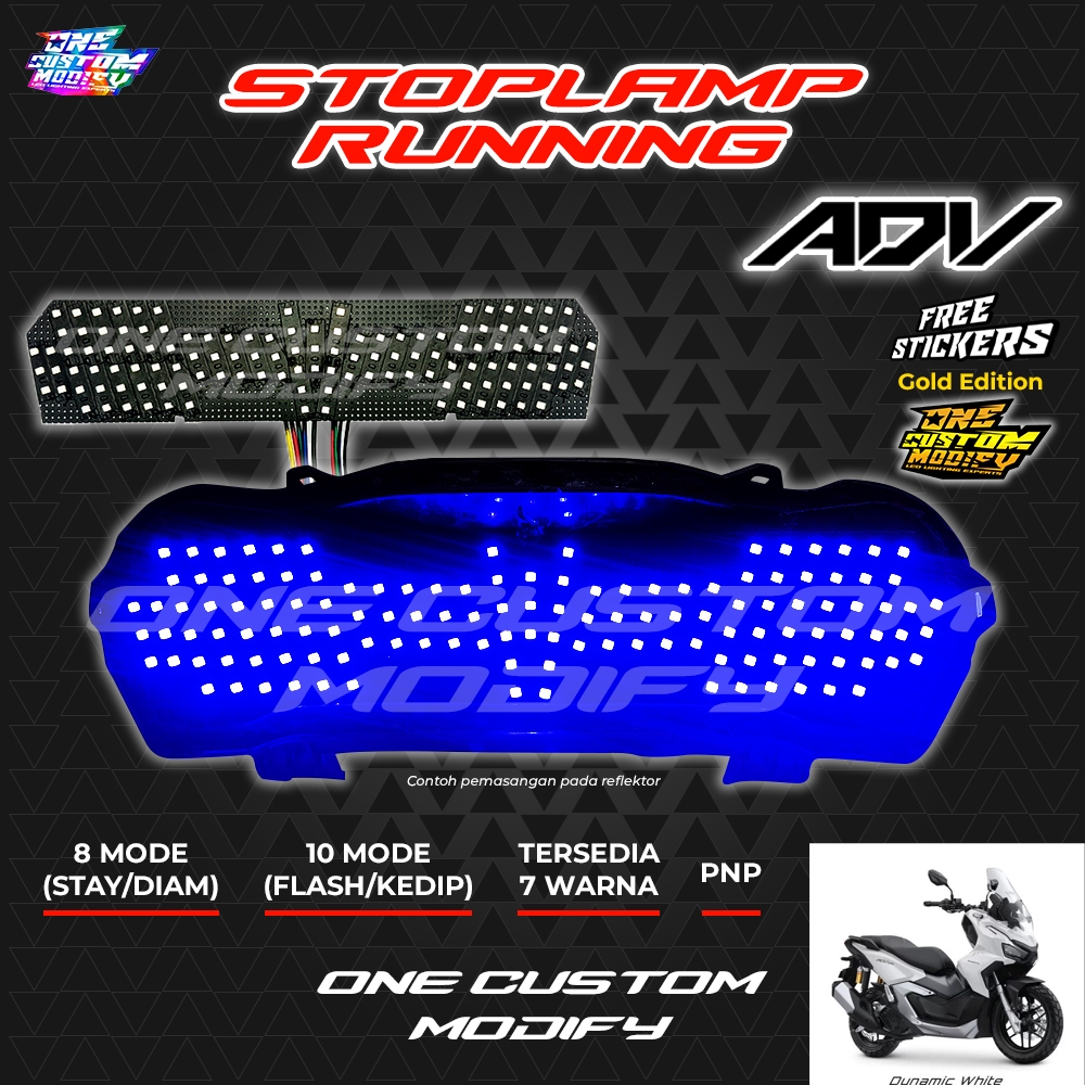 Jual STOPLAMP RUNNING LED ADV 150 160 LAMPU LED REM BELAKANG MOTOR ...
