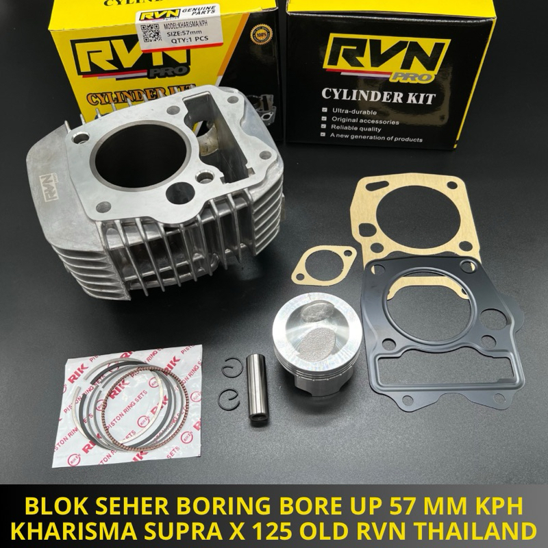Jual BLOK SEHER BORING PAKET BOREUP SUPRA 125 OLD KHARISMA KIRANA WAVE 125 57MM 57 MM ORIGINAL ...