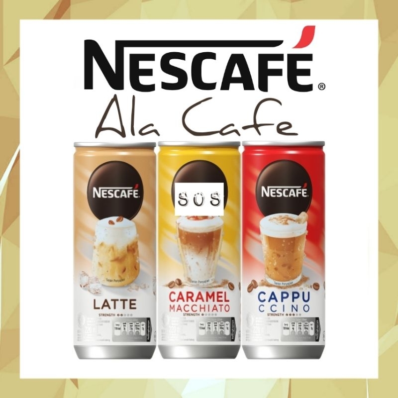 Jual 《OS3》 Nestle Nescafe ala Cafe ready to drink kaleng 220 mL - KOPI ...