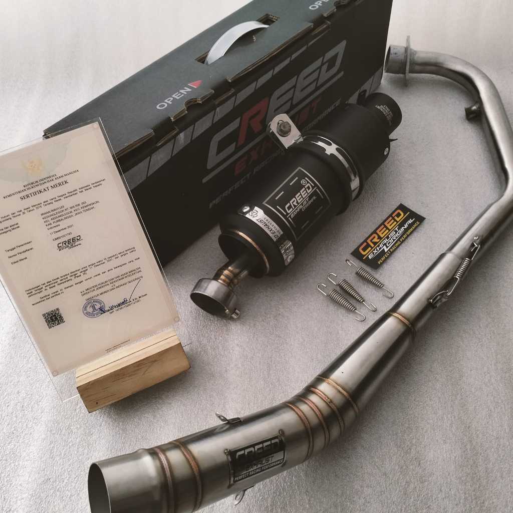 Jual Termurah! Knalpot Racing Creed Exhaust Original Full System Suara ...