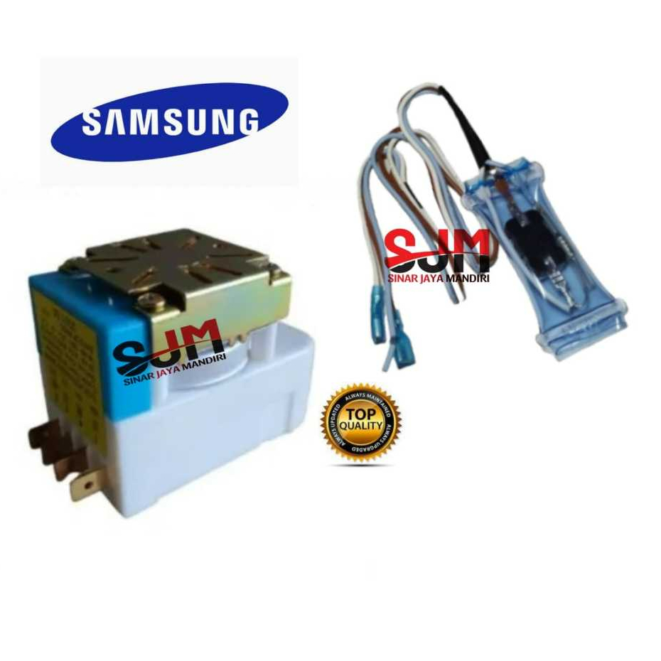 Jual Timer dan defrost bimetal Fuse kulkas Samsung 2 pintu 1set ...