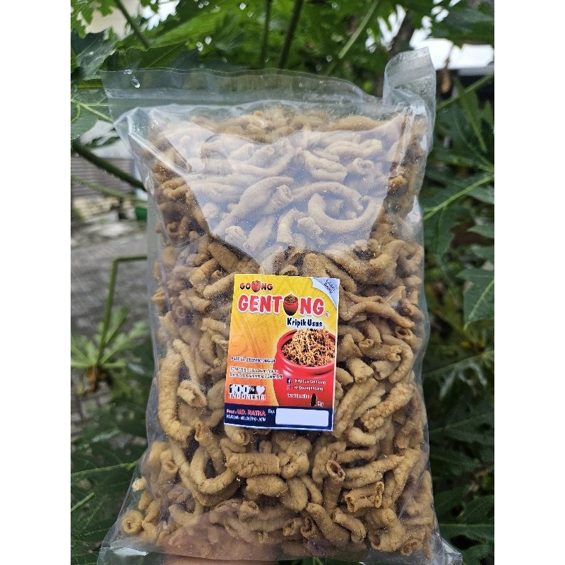 Jual kripik usus 1kg/ usus krispy/usus gentong | Shopee Indonesia