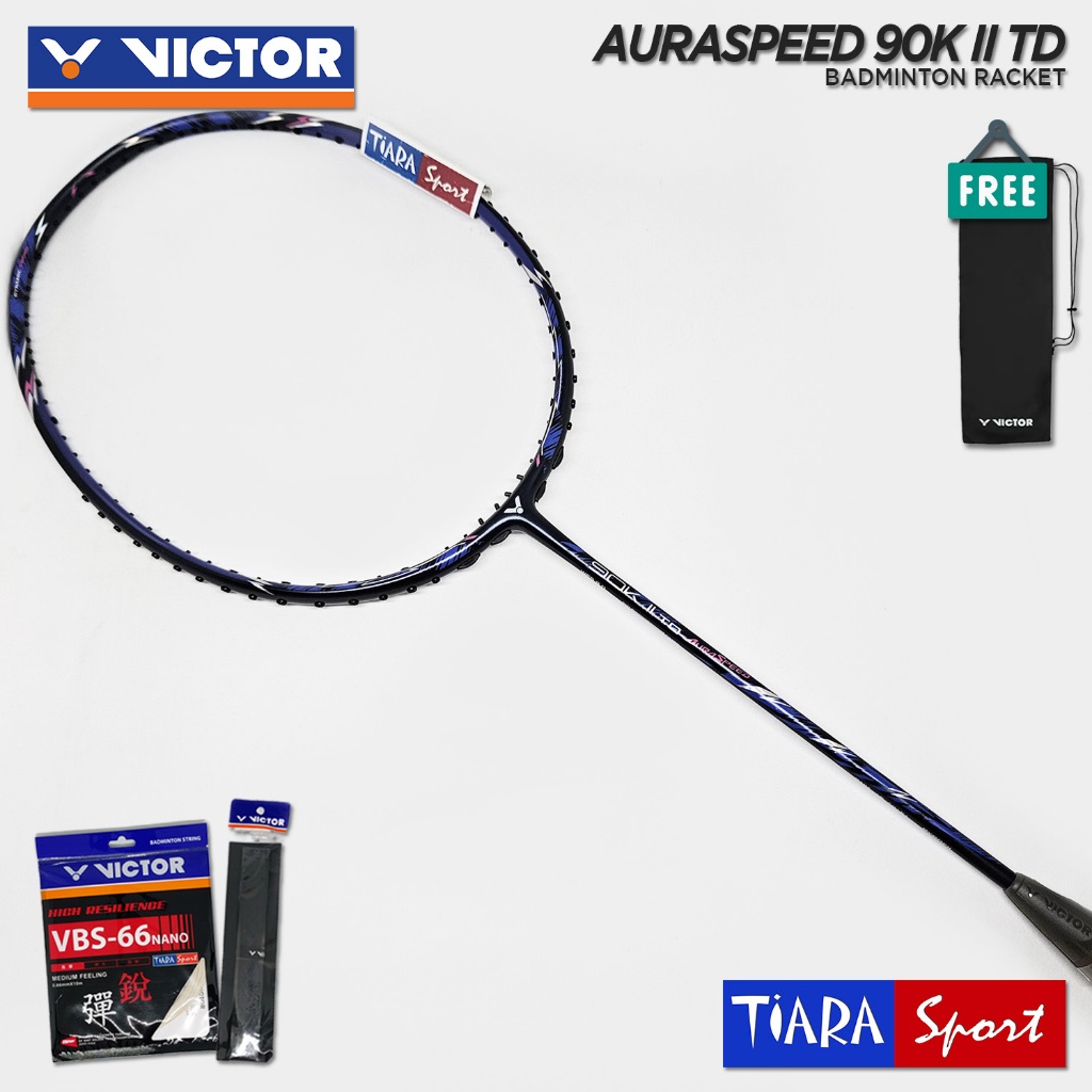 Jual Raket VICTOR Auraspeed 90K II TD - Midnight Blue (B) - 4U G6 ...