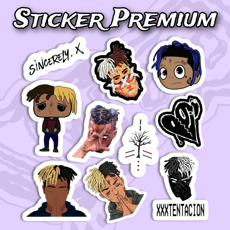 Jual Sticker Rapper xxxtentacion pack isi 10 pcs waterproof | Shopee ...
