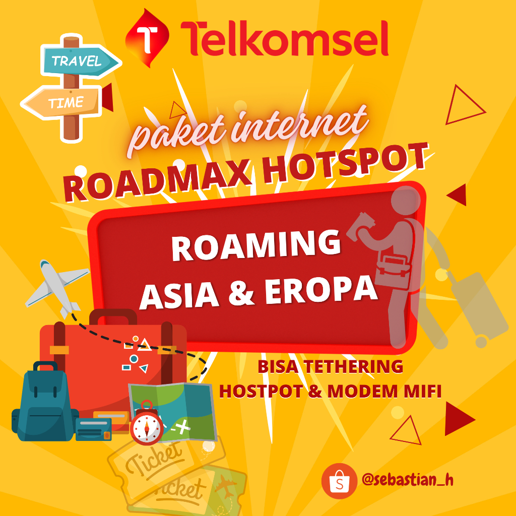Jual PAKET ROAMING ROADMAX HOSTPOT TELKOMSEL | Shopee Indonesia