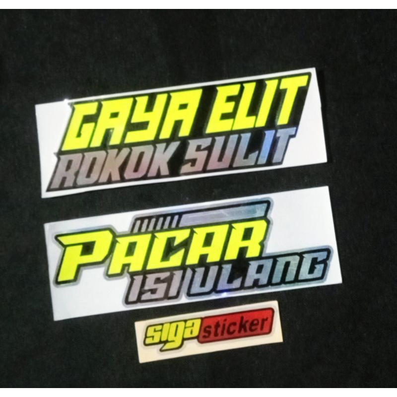 Jual Sticker Gaya Elit Stiker kata kata cutting | Shopee Indonesia