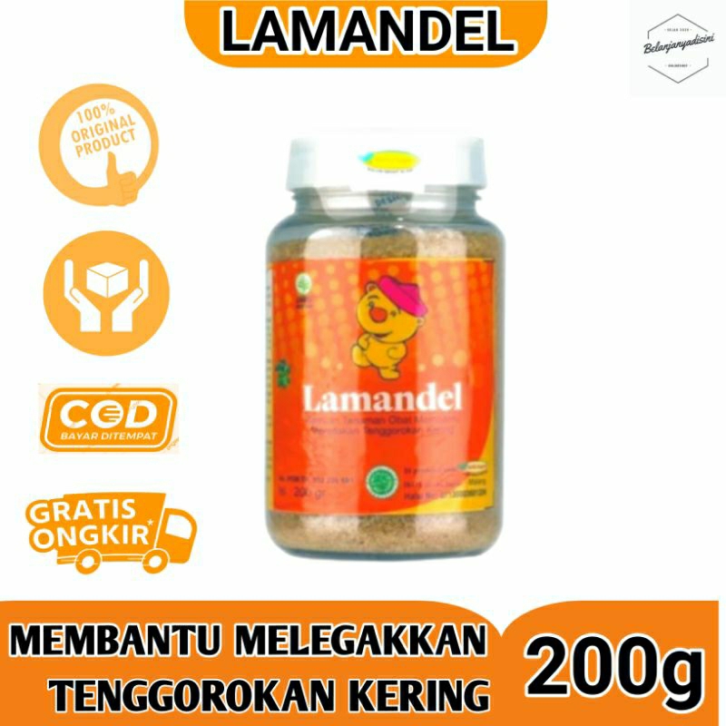 Jual Lamandel - Lamandel botol obat lamandel 200g | Shopee Indonesia