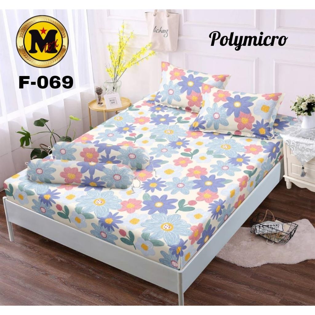 Jual Sprei Premium Motif Bunga 3D Bahan Katun Super Halus Anti Luntur ...