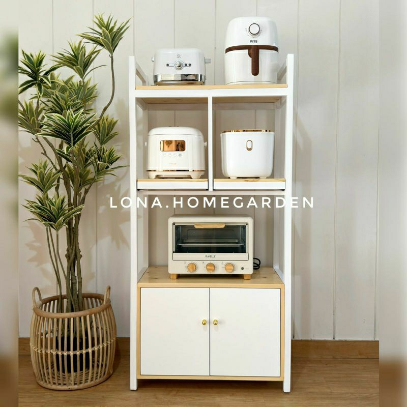 Jual Rak 2 Rel + Lemari | Kitchen Rak | Rak serbaguna | Rak Multifungsi ...