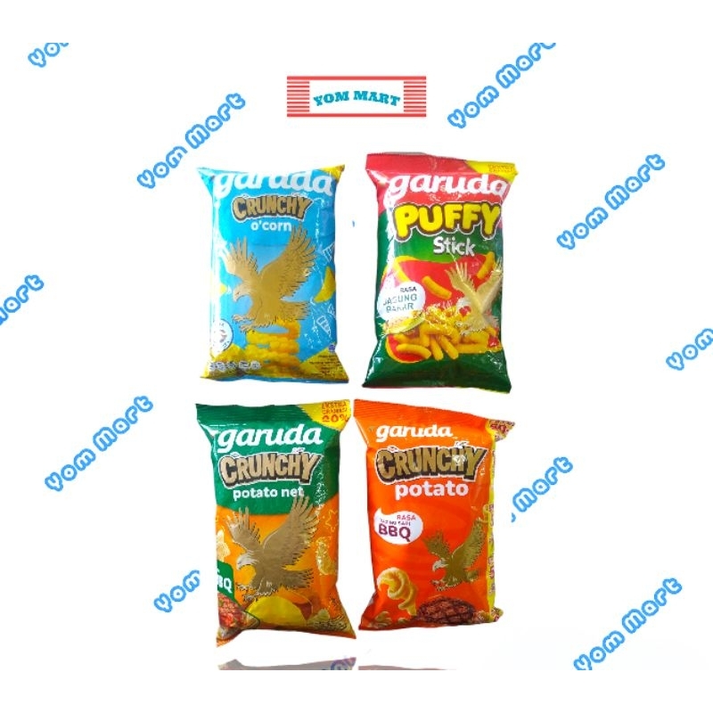 Jual GARUDA CRUNCHY POTATO BBQ, POTATO NET, OCORN, PUFFY STICK JAGUNG ...