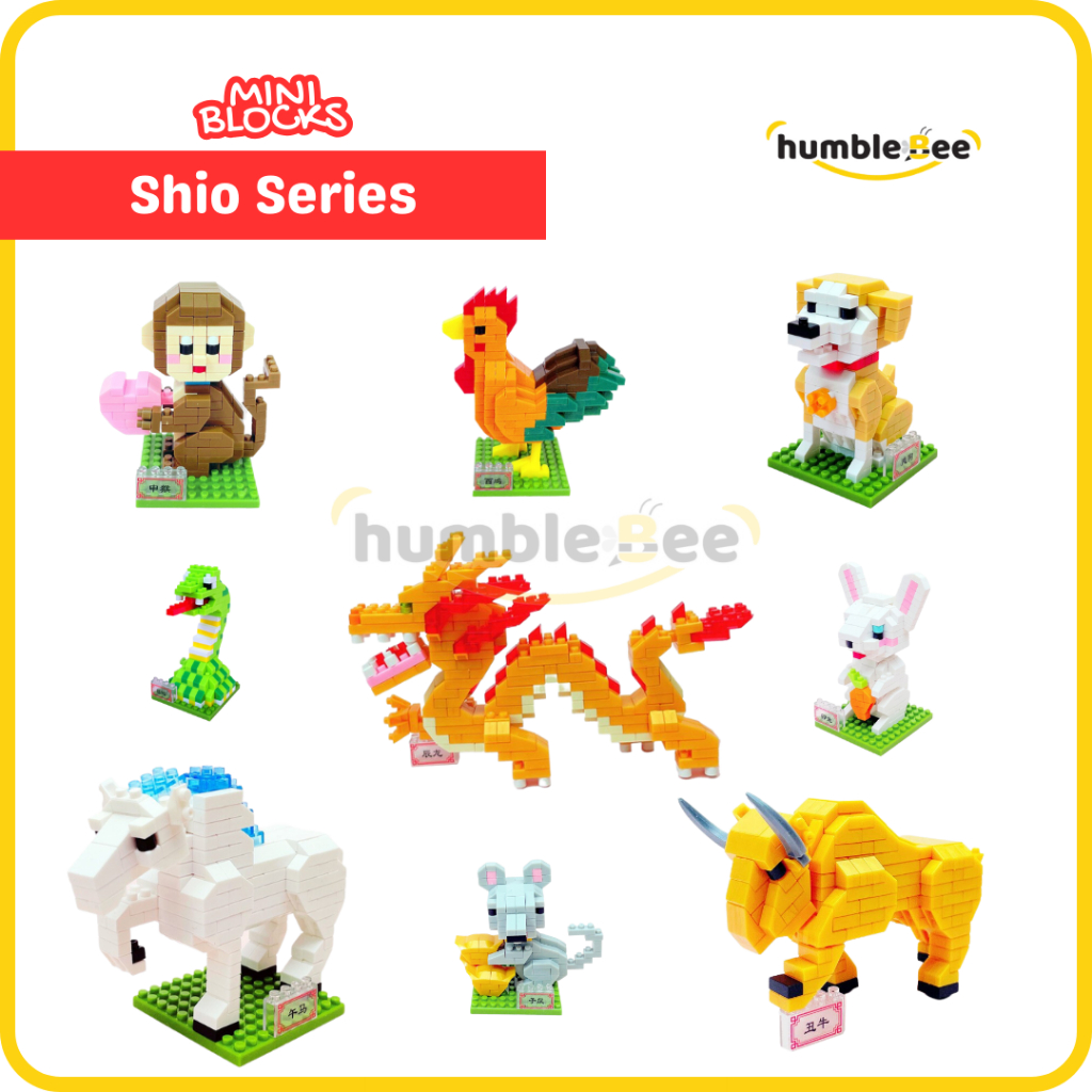 Jual Jike Mini Blocks - Shio Series | Mainan Edukatif Balok Susun ...