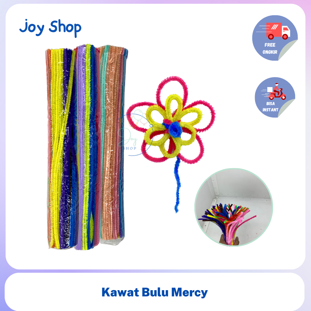 Jual Pipe Cleaner Kawat Bulu Mercy Pipe Cleanser Warna Mix 100 pcs ...
