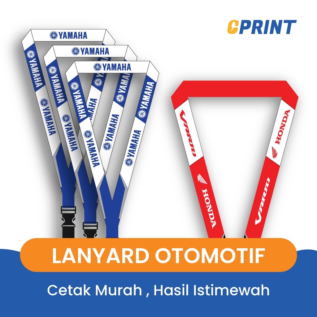 Jual Lanyard Custom Tali ID Card Cetak 2 Sisi Bahan Tissue Premium Uk ...