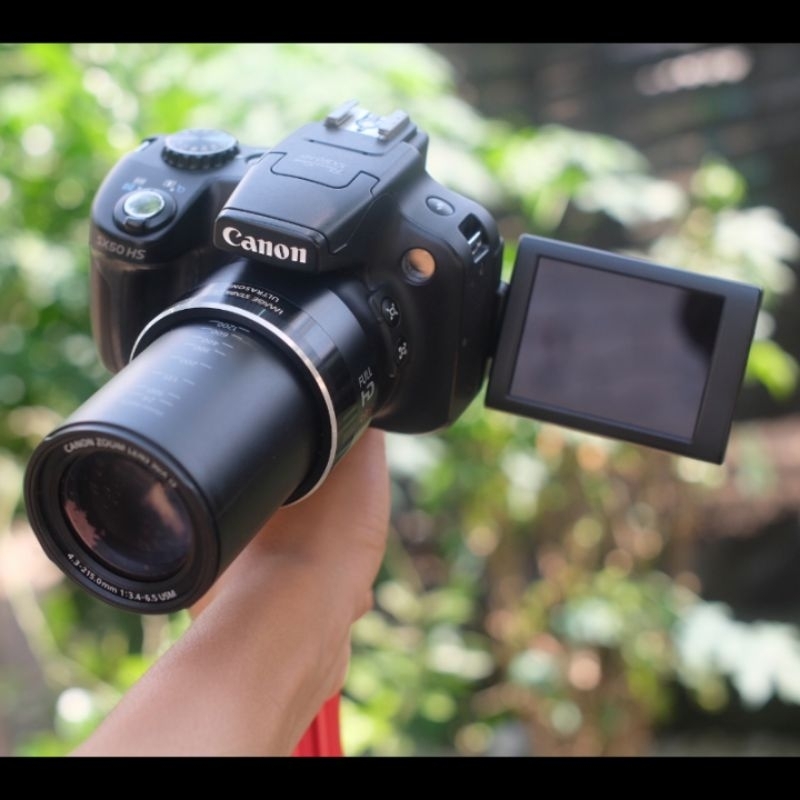 Jual Kamera Canon sx 50hs is Super Zoom 50x layar flip | Shopee Indonesia