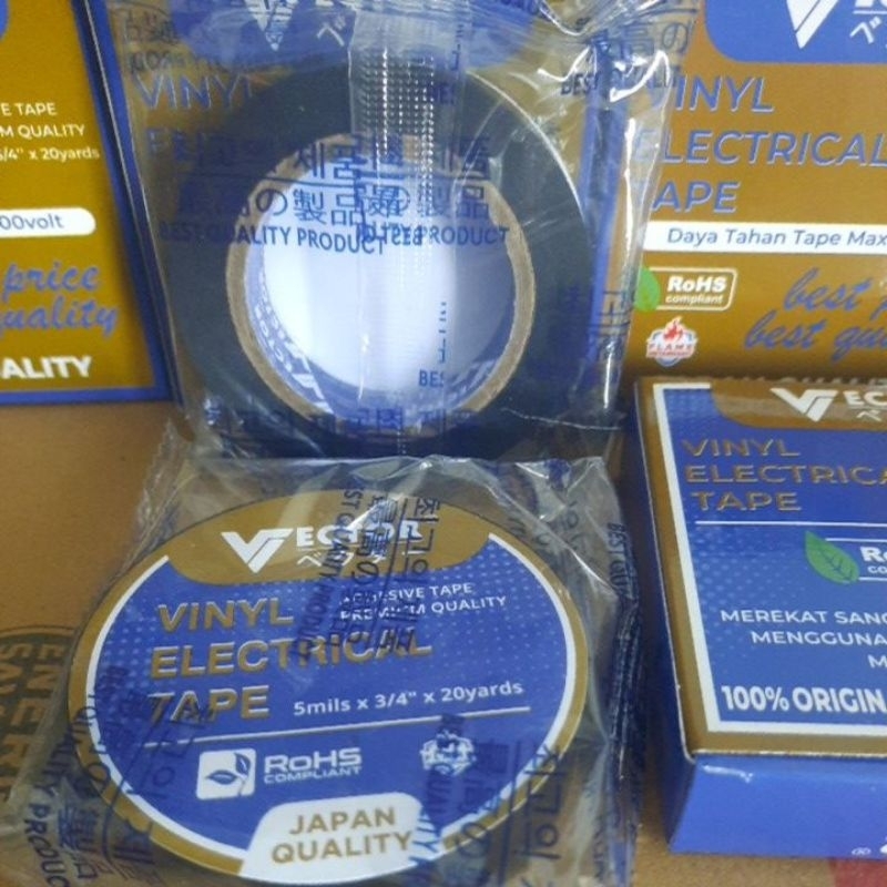 Jual Isolasi listrik Vector dus anti bakar 5milsx3/4"x20yards Japan ...