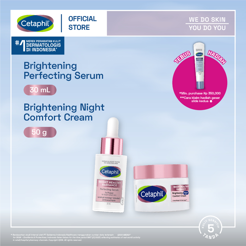 Jual Cetaphil Bright Healthy Radiance Brightening Night Comfort Cream ...